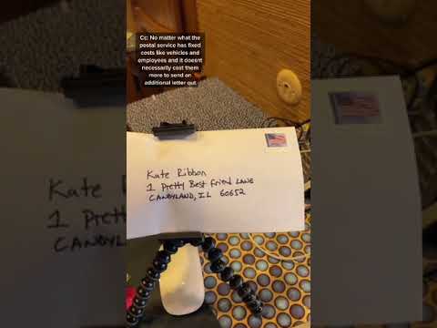 Why is Mail so cheap to send? #usps