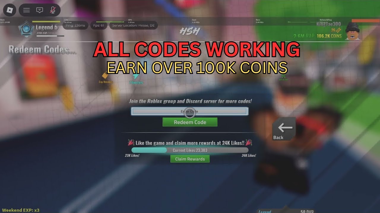 HIGHSCHOOL HOOPS CODES SEASON 5 | Roblox Highschool Hoops