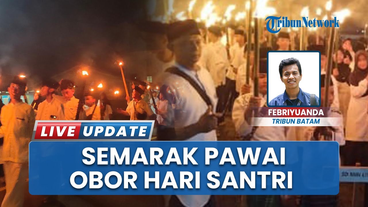 Ratusan Obor Menyala Rayakan Hari Santri Nasional di Dabo Singkep Kepri ...