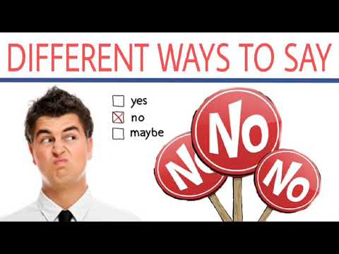 Different ways to say No | synonyms of NO