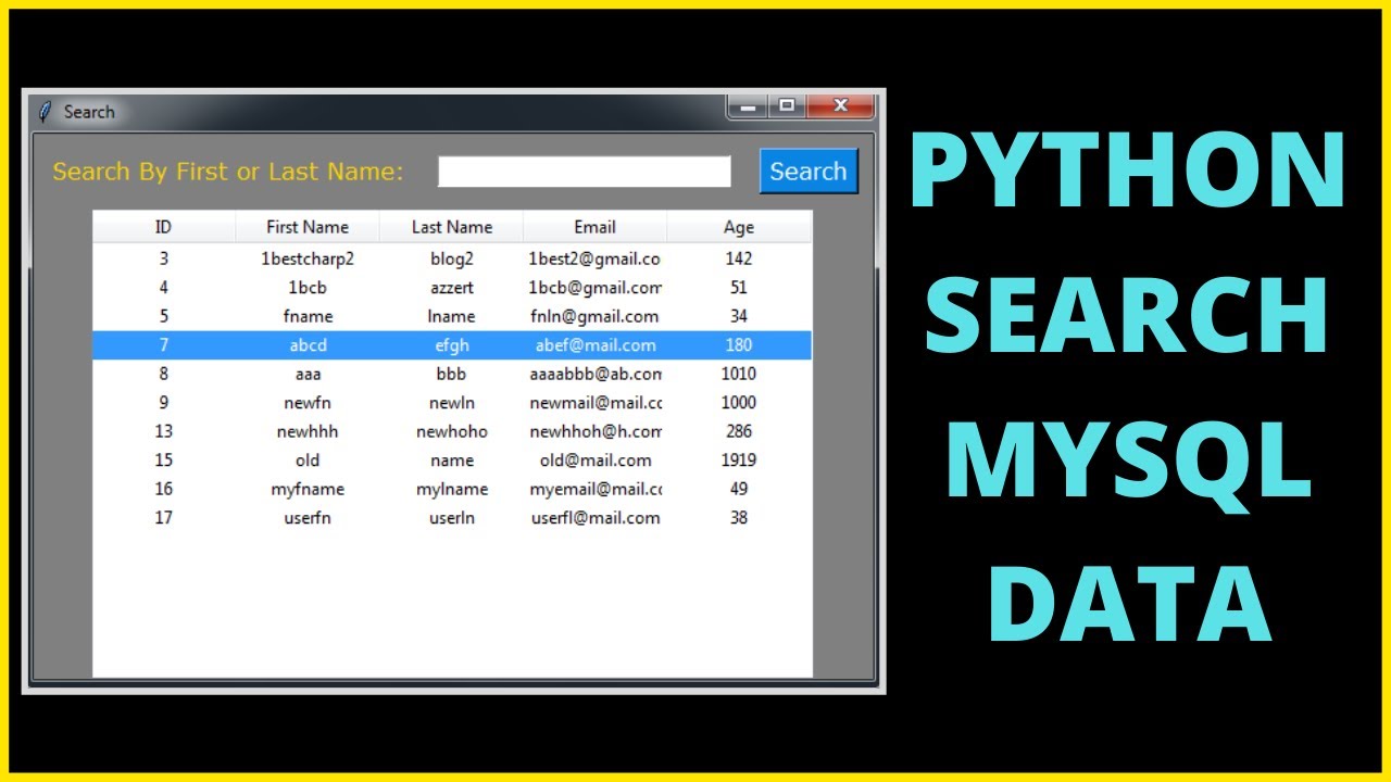 Python And MySQL - How to Filter Data From MySQL And Show it in Treeview Using Tkinter [ with code ]