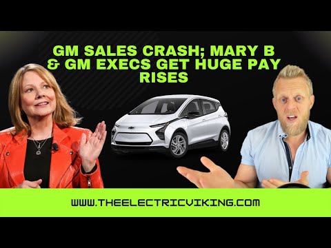 GM sales CRASH; Mary B & GM execs get huge pay rises