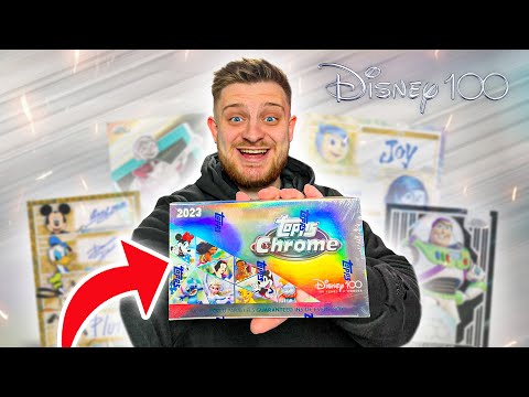 OPENING a TOPPS CHROME DISNEY 100 Hobby Box! (Box Break!)