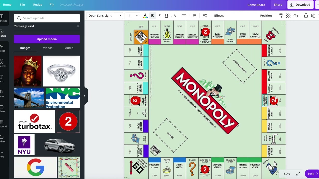 Game Board Part 2 -  Canva