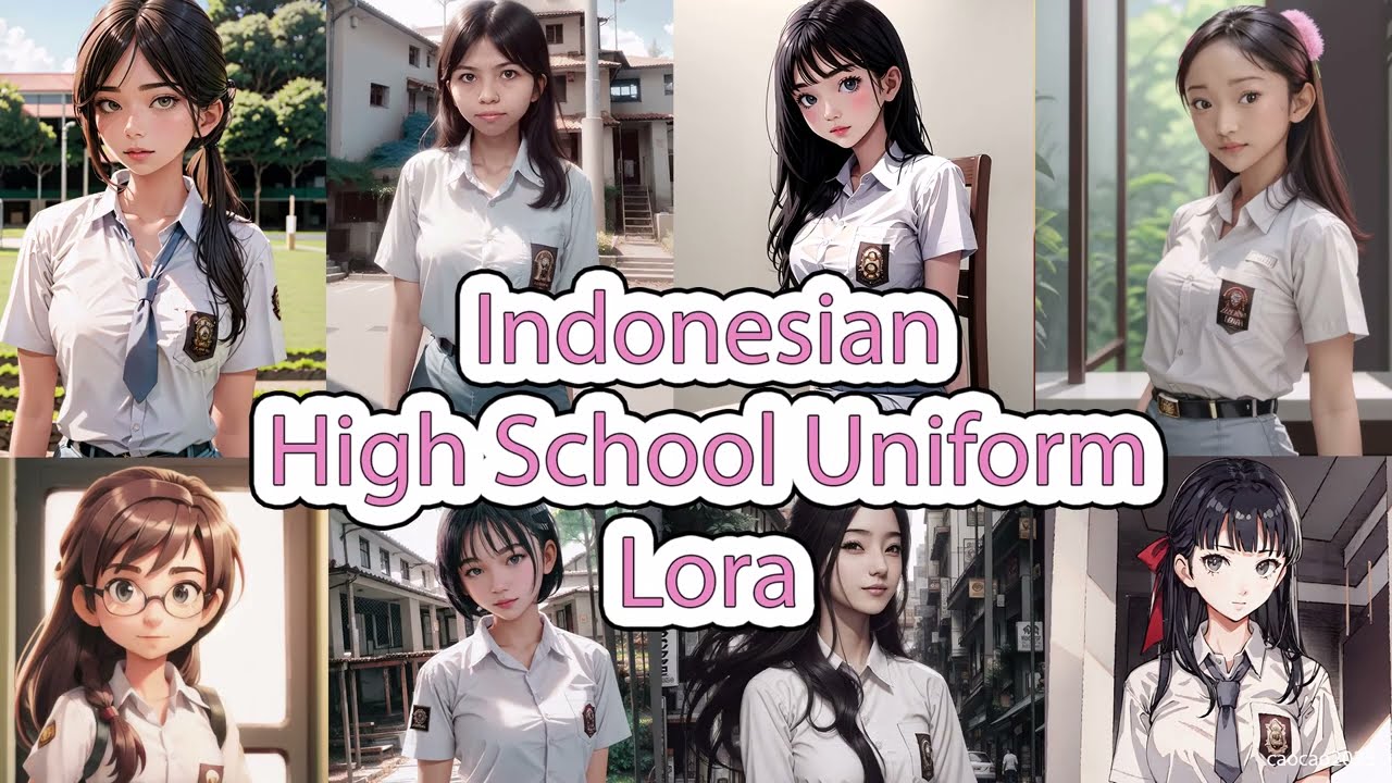 How to Create an Indonesia High School Uniform in Stable Diffusion (Seragam Cewek SMA)