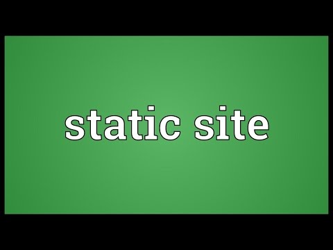 Static site Meaning