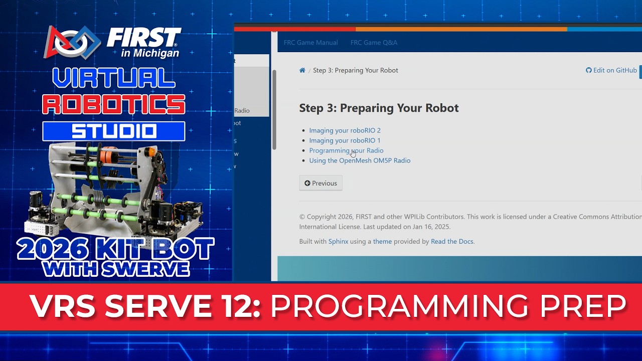 2026 VRS Swerve 12: Programming Prep