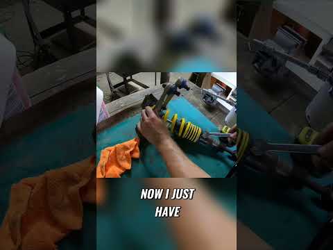 2 Idiots Try To Install Some Coilovers On An Audi #mechanic #shorts