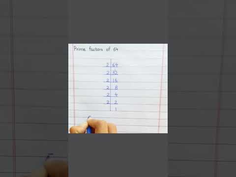 Prime Factors of 64 #shorts