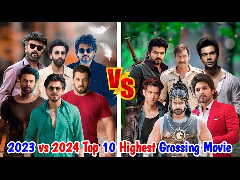 2023 movie vs 2024 top 10 highest grossing movies comparison video| box Office collection