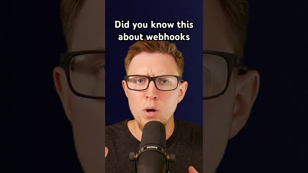 you need to understand webhooks to be a backend developer!