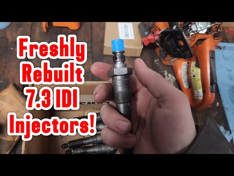 FORD 7.3IDI Rebuilt Injector Install!