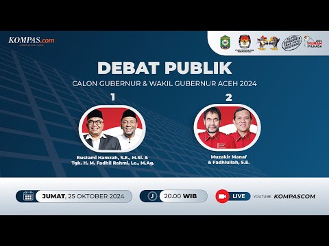 Live: Debat Publik Calon Gubernur dan Wakil Gubernur Aceh Pilkada 2024
