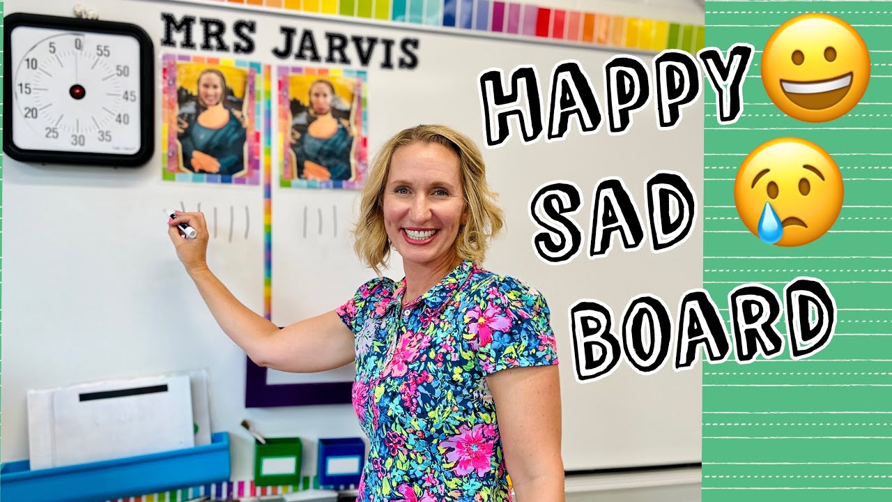 Managing Whole Class Behavior with a Happy/Sad Board -Elementary Art Class Management Strategy