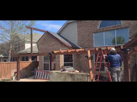 Building a patio cover and Wow this one is something to see