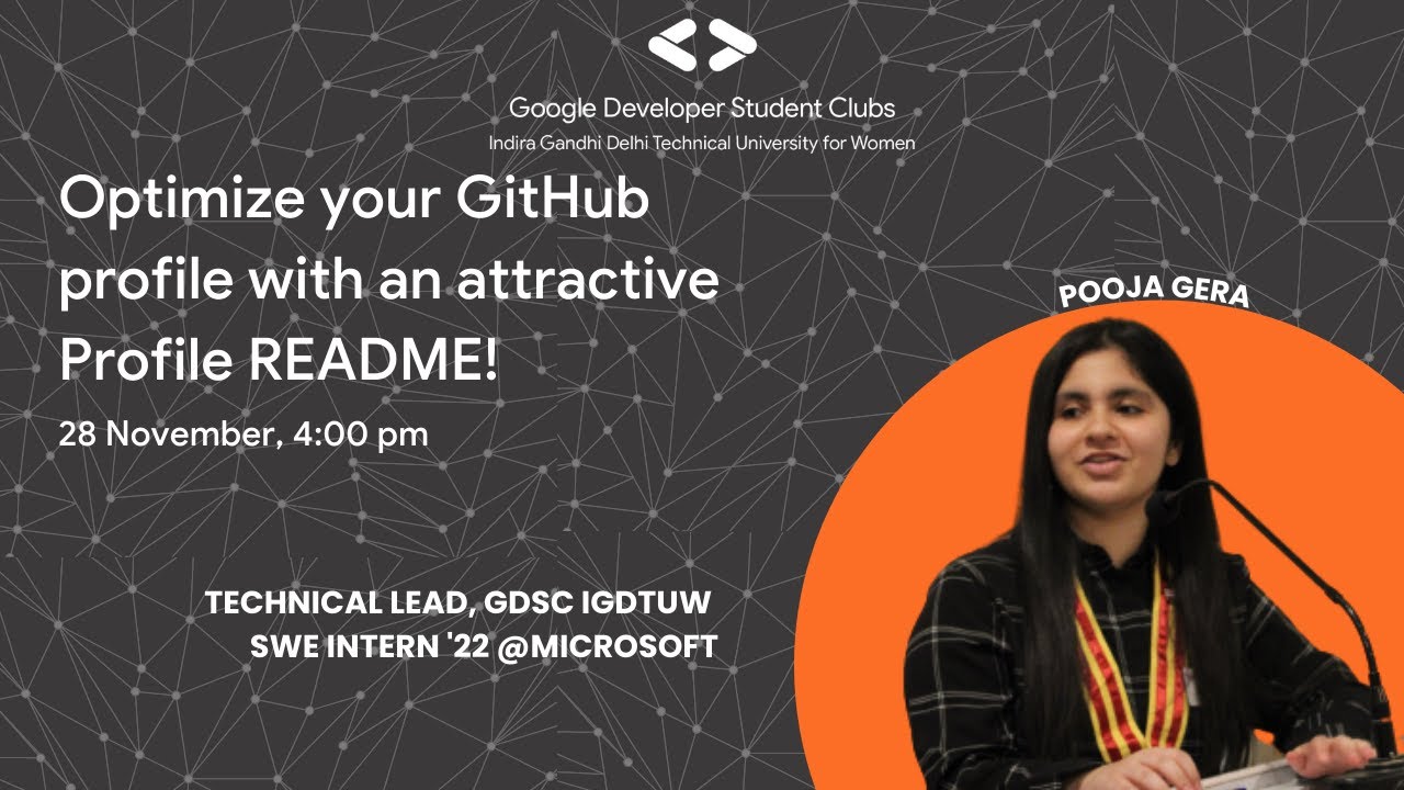 Open Source Day || Optimize your GitHub profile with an attractive Profile README! || Pooja Gera