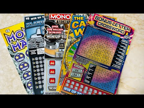 5 FL Lotto scratchoffs top prize 1 million dollars!