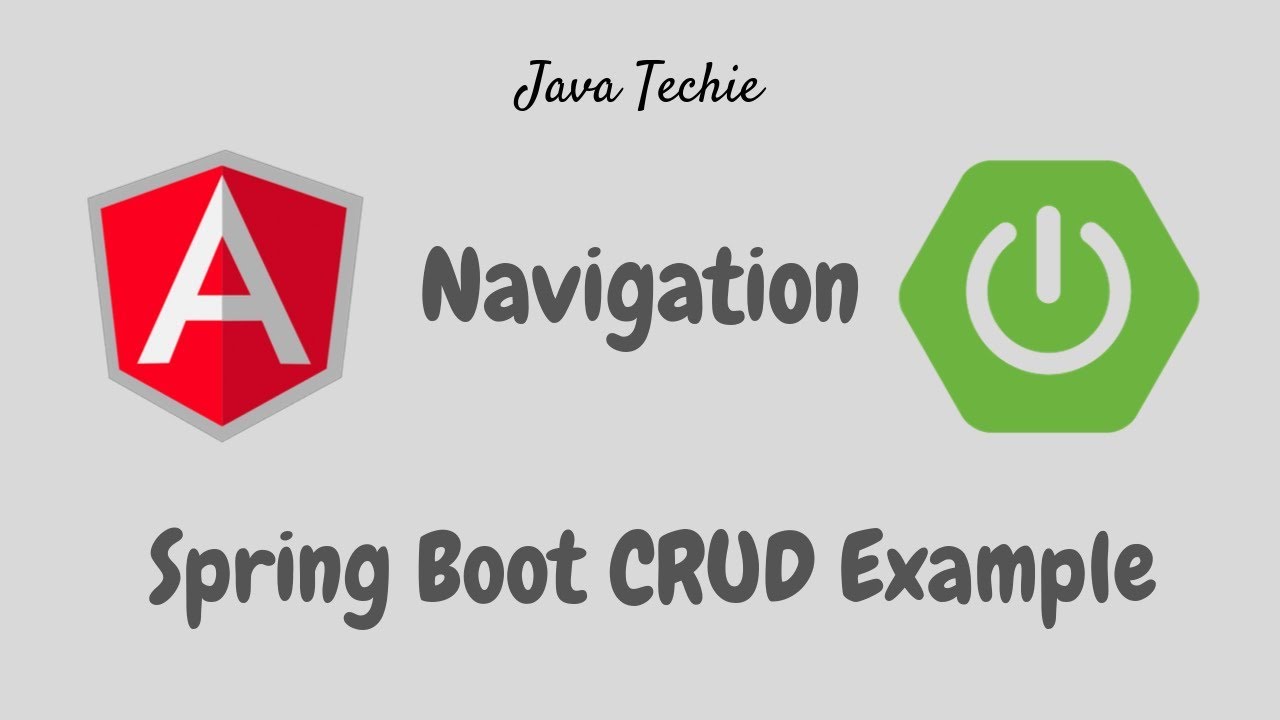 Angular Navigation | SpringBoot CRUD Example | Java Techie