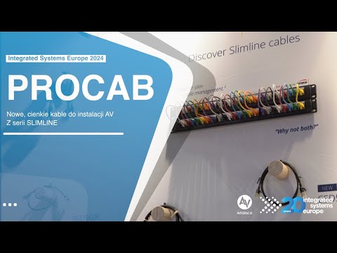 PROCAB Slimline AV cables [ISE2024 RAPORT WIDEO]