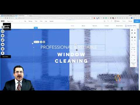 Cleaning Services Template from Wix - Web Design - Tutorial