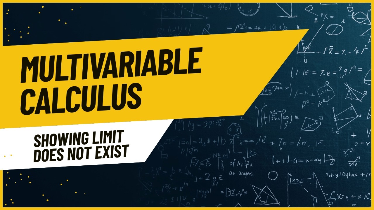 Showing Limit Does Not Exist || 14.2.2 Calculus
