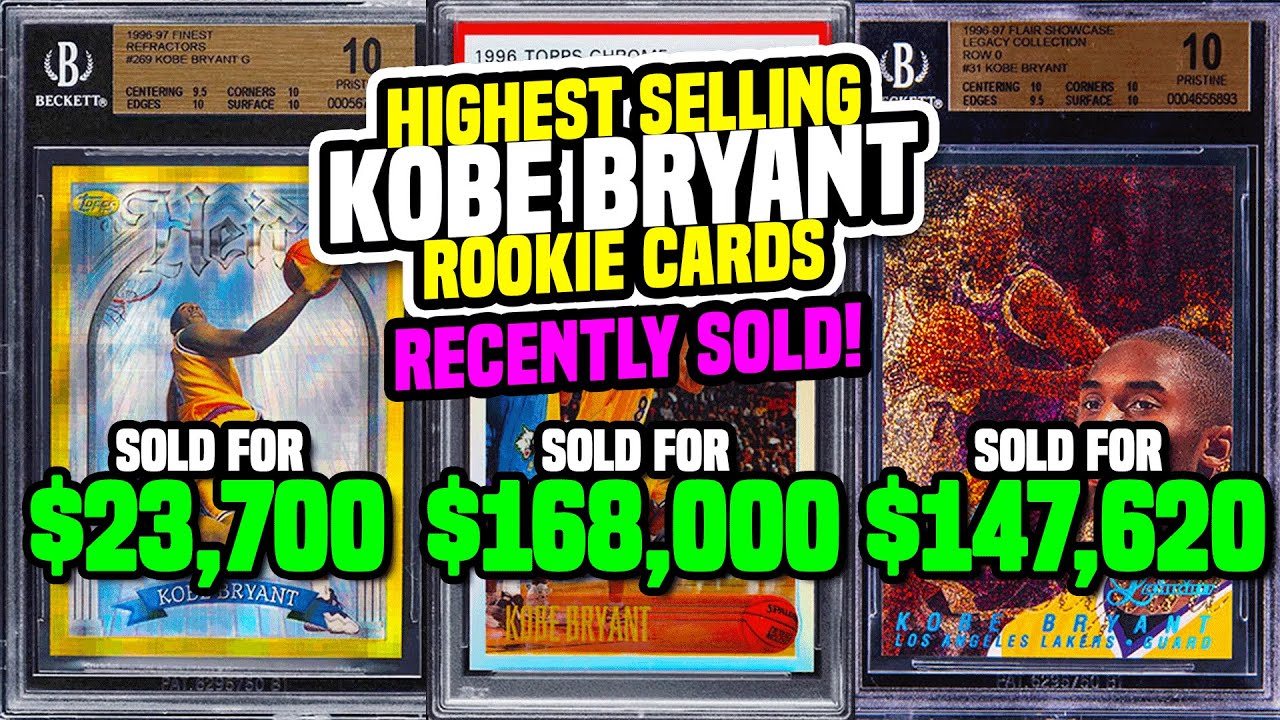 TOP 15 Kobe Bryant Rookie Basketball Cards Recently Sold for BIG Money 💰🔥 #basketballcards
