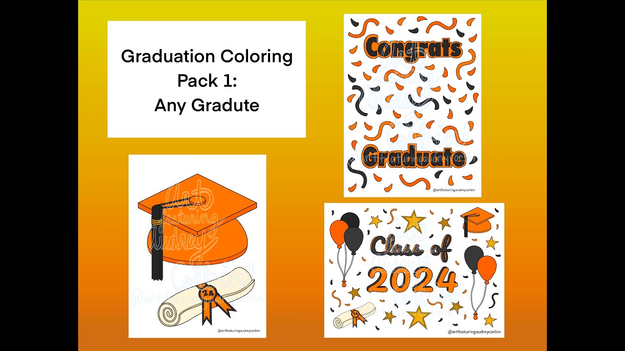 Graduation Coloring Pack 1