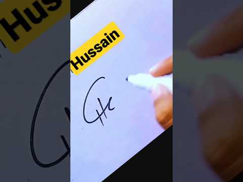 Hussain signature #shorts