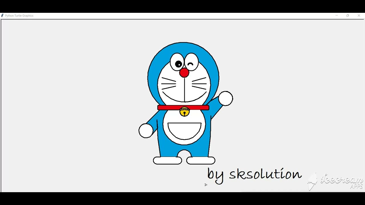 Create Doraemon Using Python | Full Tutorial with Code | Learn Graphics in Python | Crack solutions