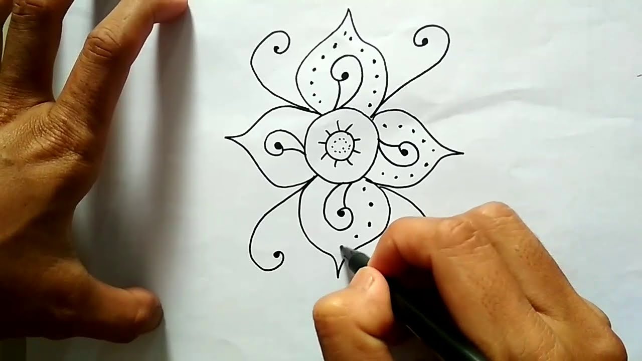 Menggambar Batik Motif Bunga