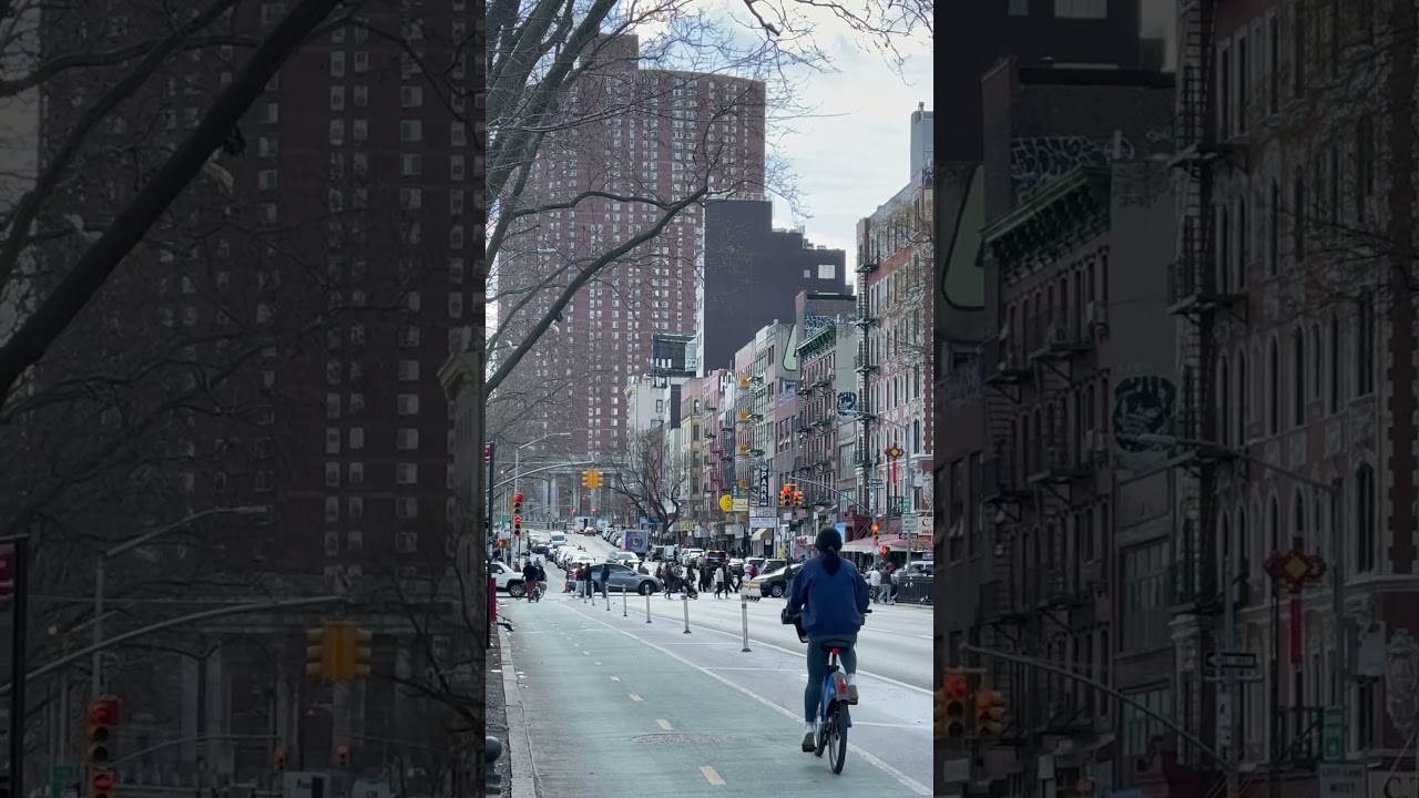 Pedestrians Crossing chrystie street nyc