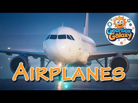 Airplane song for Children | Gearbox Galaxy | Sing-along fun for kids | Aeroplane song