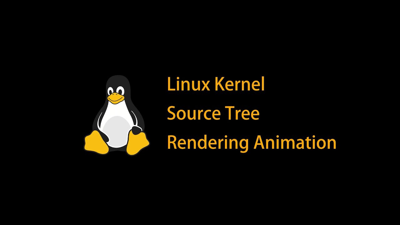 Linux Kernel Source Tree Rendering Animation
