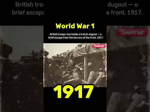 Inside a WWI Trench Dugout – British Soldiers Resting