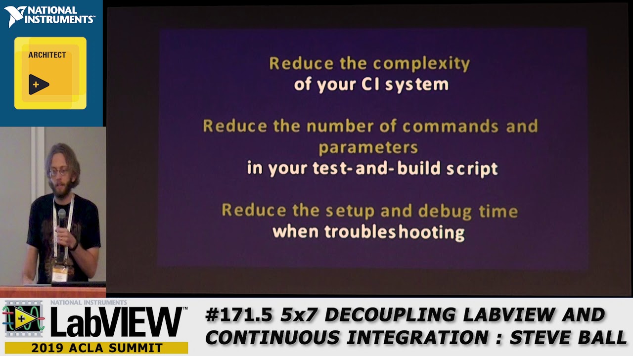 2019 ACLA Steve Ball Decoupling LabVIEW and Continuous Integration