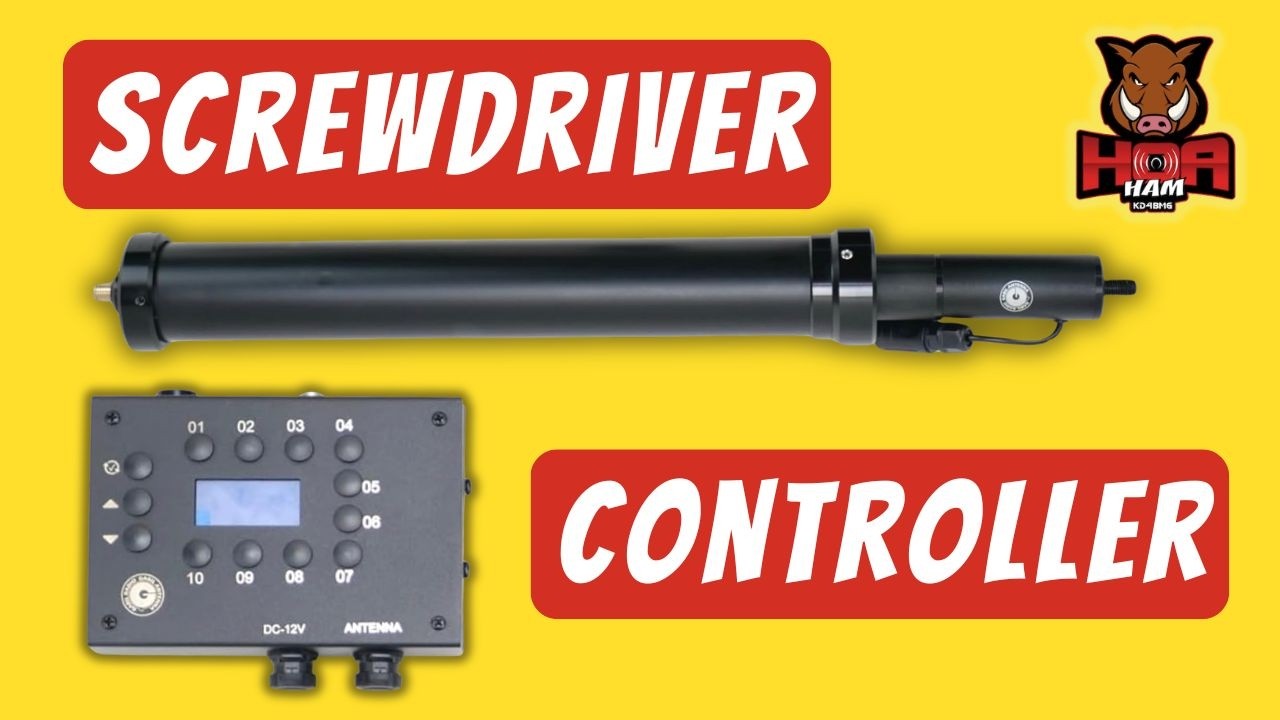 New 6-80 Meter Screwdriver Antenna & 10 MEMORY CONTROLLER:  Base Station, Portable, POTA - GRA-AT330