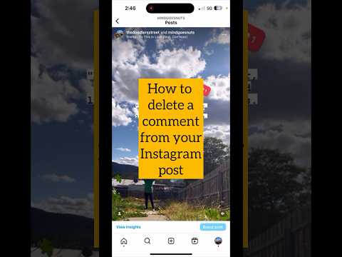 How to delete a comment on instagram post! 🤓 #instagram #hacks #tips #socialmediatips #comment