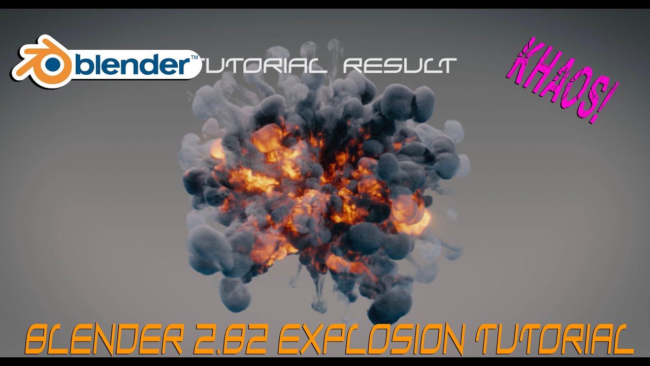 Blender 2.82 Aerial Explosion tutorial: Ft. Khaos add-on and Mantaflow
