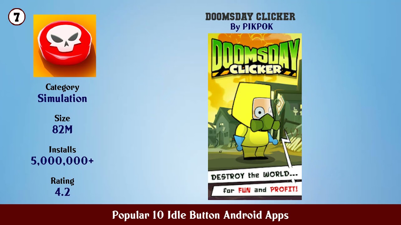 Popular 10 Idle Button Android Apps