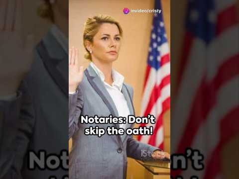 Notaries: Don’t Skip the Oath! Here’s Why It Matters. #NotaryTips #notarizedbycristy