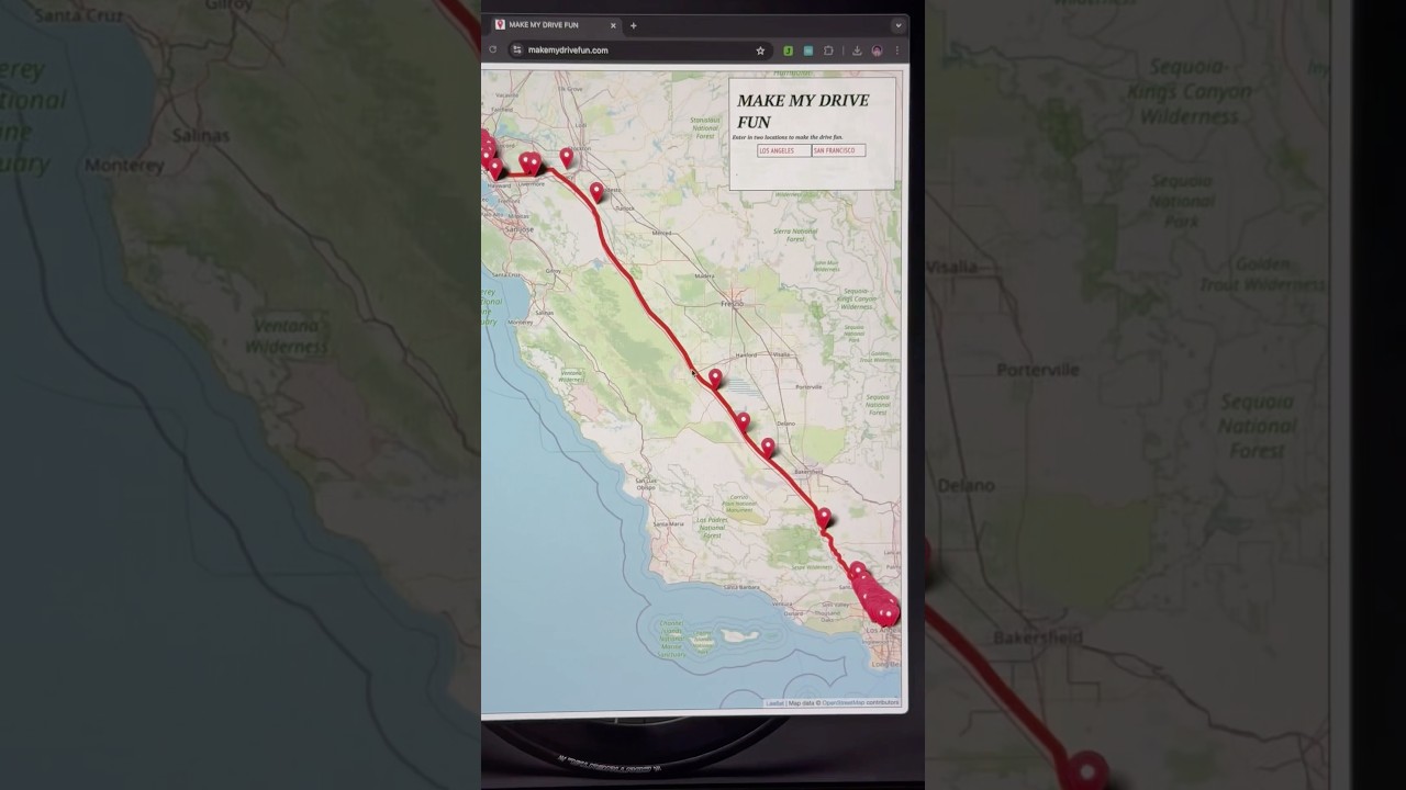 Maps out your route and highlights exciting stops along the way #websites  #roadtrip #travel #tools