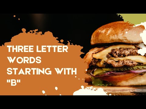THREE LETTER WORDS STARTING WITH B/ LEARN THREE LETTER WORDS / TINY TOTS STARS