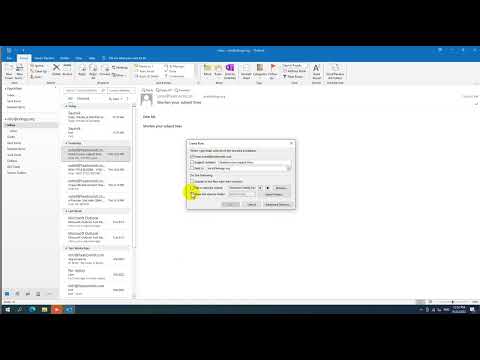 How to create folder in outlook for specific email address