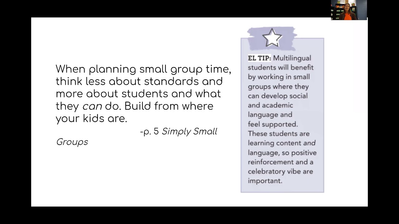 Simply Small Groups: Differentiating Literacy Learning in Any Setting
