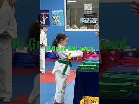 High green belt award 🥇 #taekwondo @yongIntiger
