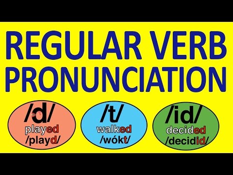 REGULAR VERBS PRONUNCIATION (23 06 2013)