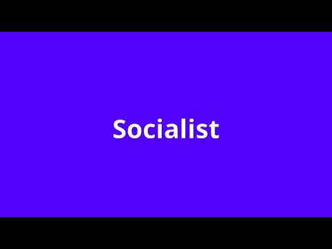 what is the meaning of Socialist