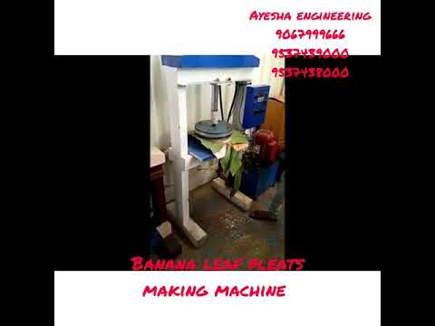 Banana Leaf Plate Making Machine - Kela Patta plate making machine ...