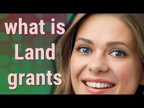Land grants | meaning of Land grants
