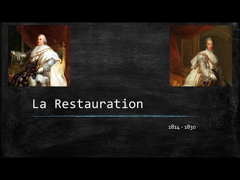 La Restauration des Bourbons (1814-1830)
